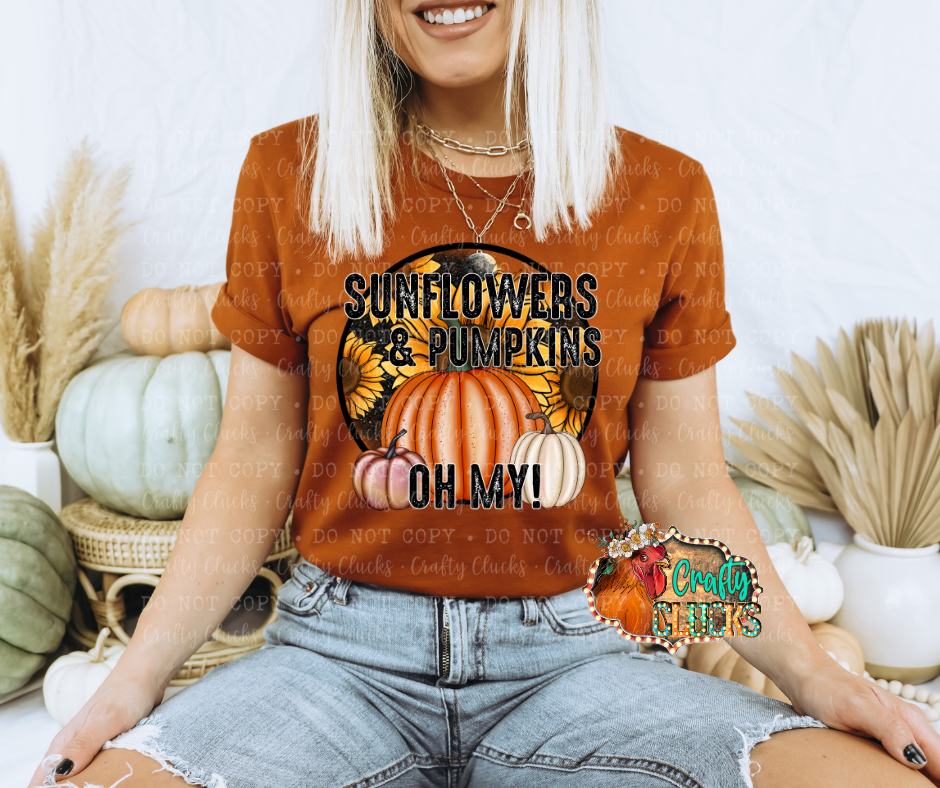 Sunflowers & Pumpkins Oh My! – Crafty Clucks