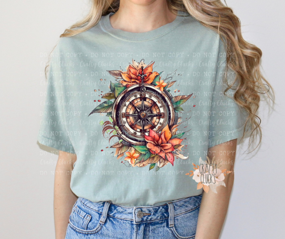 Floral Compass – Crafty Clucks