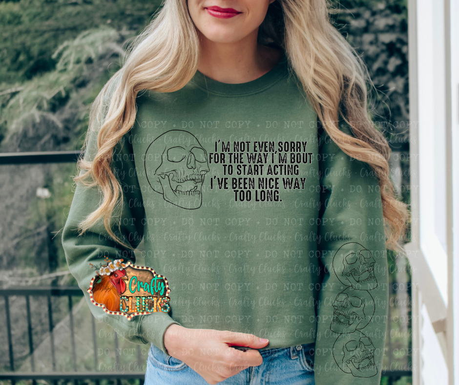 I'm Not Even Sorry – Crafty Clucks